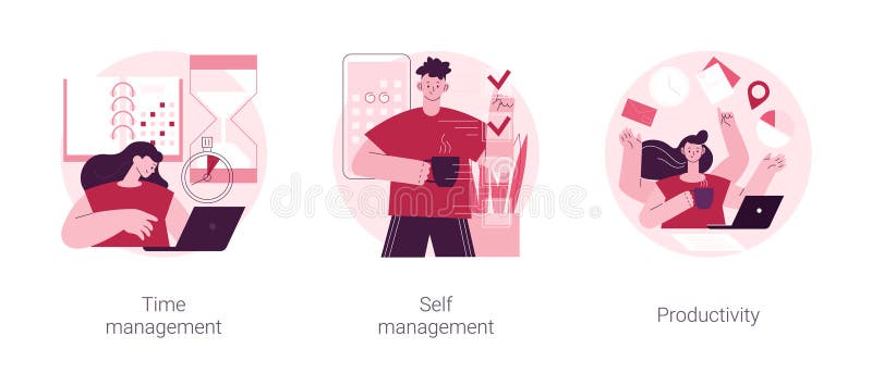 Productivity Software Abstract Concept Vector Illustrations. Stock ...