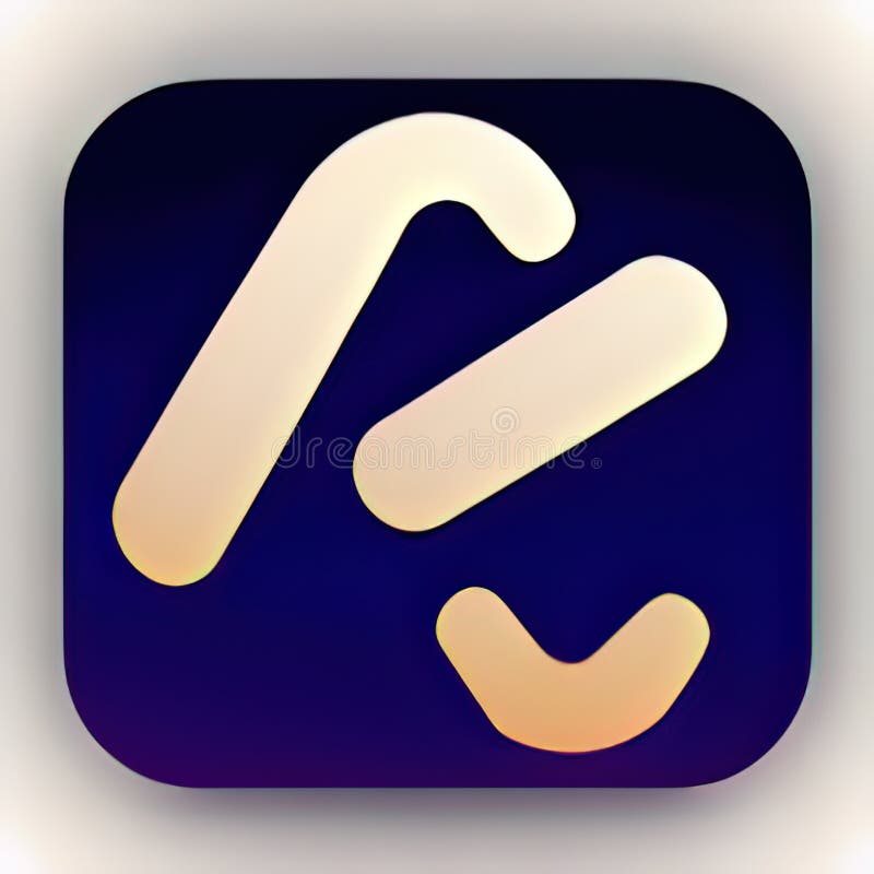 Productivity Software App Icon. Generative AI. Stock Illustration ...