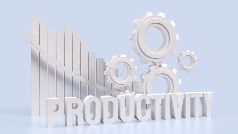 The Productivity Text for Business Concept 3d Rendering Stock ...
