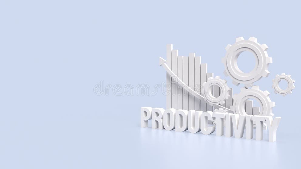The Productivity Text for Business Concept 3d Rendering Stock ...