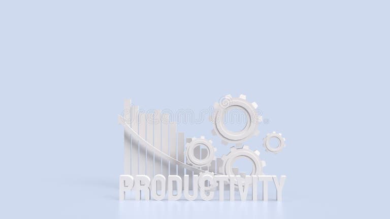The Productivity Text for Business Concept 3d Rendering Stock ...