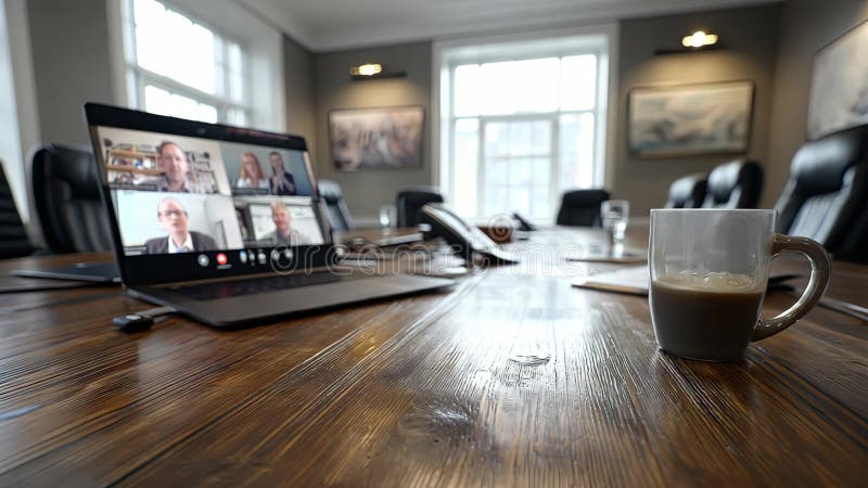 Productivity Workspace with Laptop and Coffee Stock Video - Video of ...