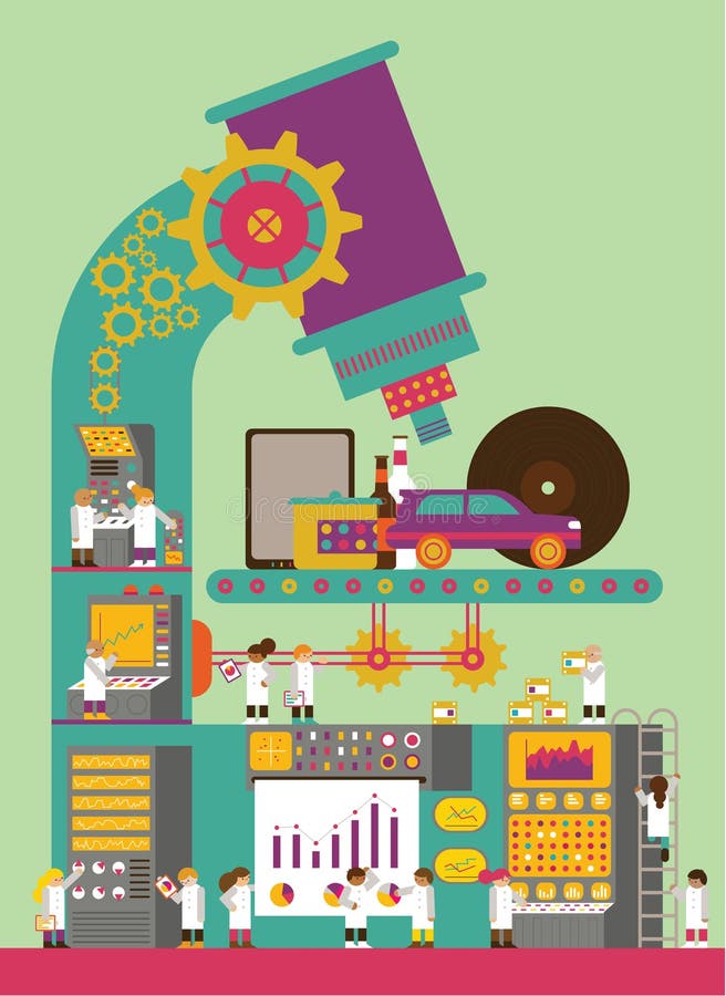 Productontwikkeling vector illustratie. Illustration of idee - 84304744