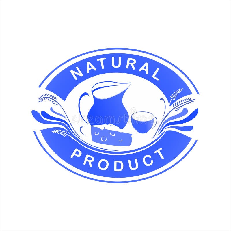 Productos Lácteos Del Logotipo. Foto de archivo - Imagen de salud ...