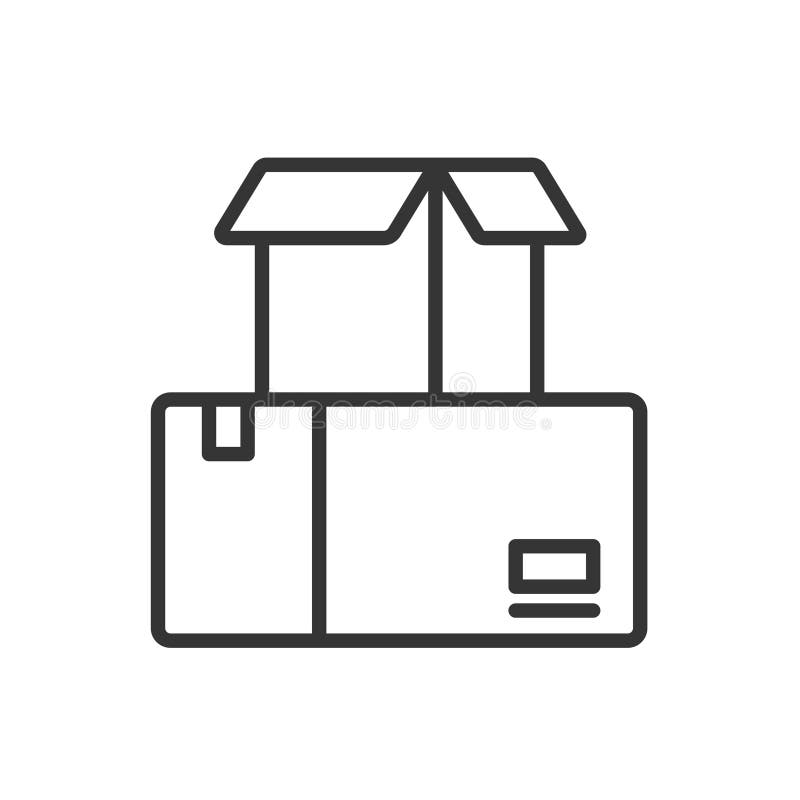 Products Boxes, Icon in Line Design. Products, Boxes, Packaging ...