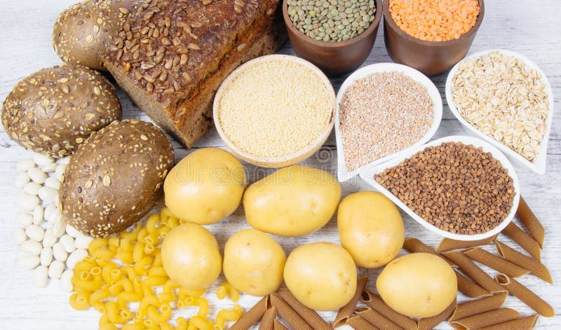 Carbohydrates - a Basic Source of Energy for the Human Body. Stock ...