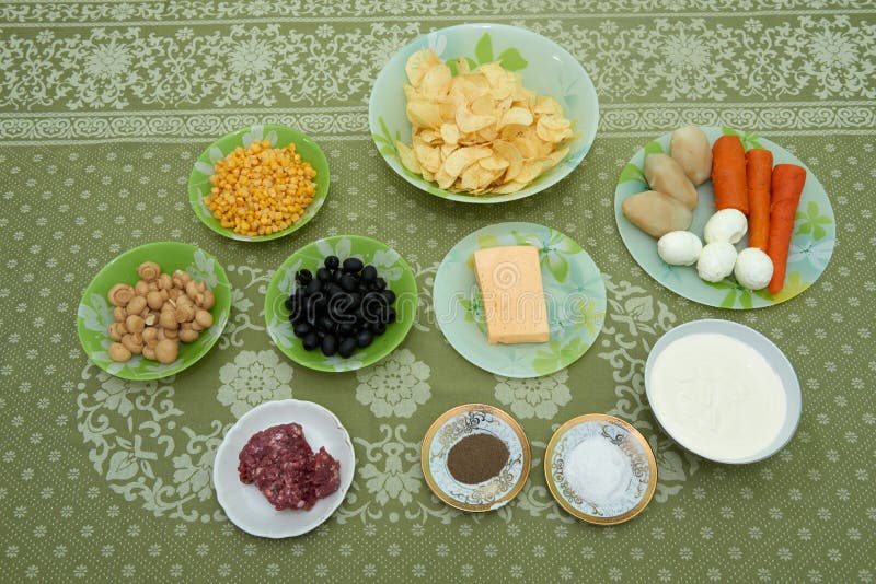 Products for Cooking Delicious Food Preparation Stock Image - Image of ...