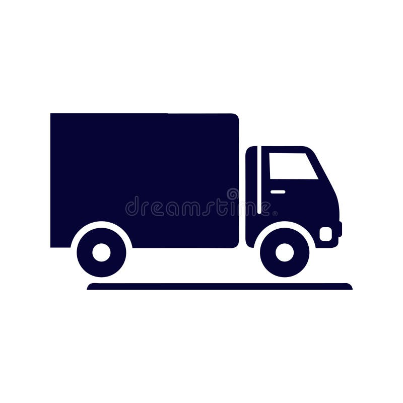 Products delivery van icon stock vector. Illustration of transportation ...