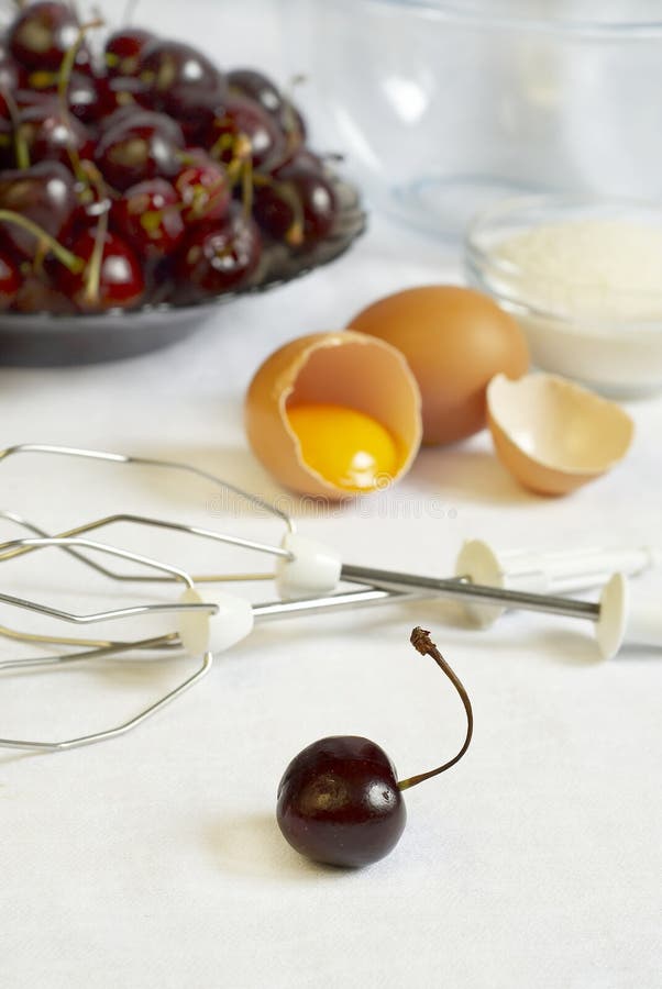 Products for Dessert Preparation Stock Photo - Image of diet, mixer ...