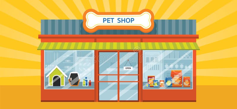 Inside Pet Store Stock Illustrations – 140 Inside Pet Store Stock ...