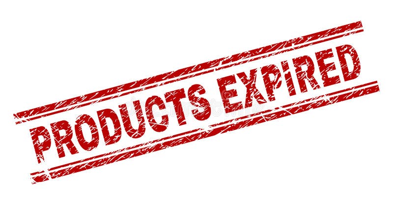 Grunge Textured PRODUCTS EXPIRED Stamp Seal Stock Vector - Illustration ...