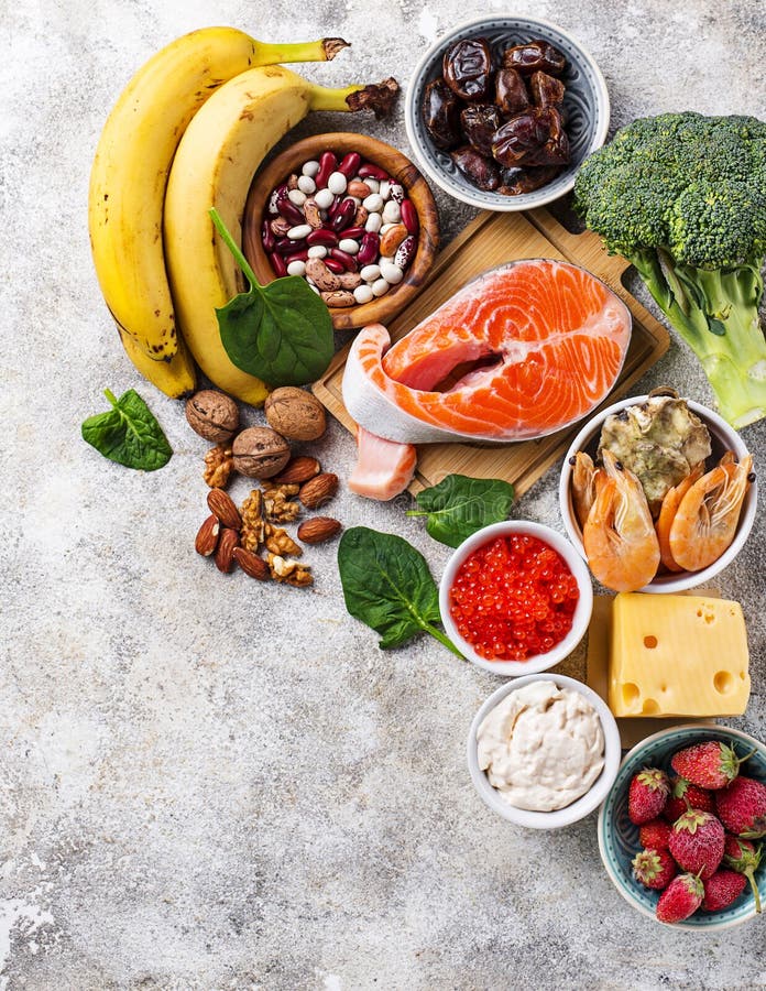 Products Sources of Hormone Dopamine Stock Photo - Image of eating ...