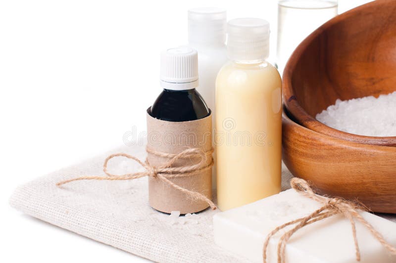 Products for Spa, Body Care and Hygiene Stock Photo - Image of bath ...