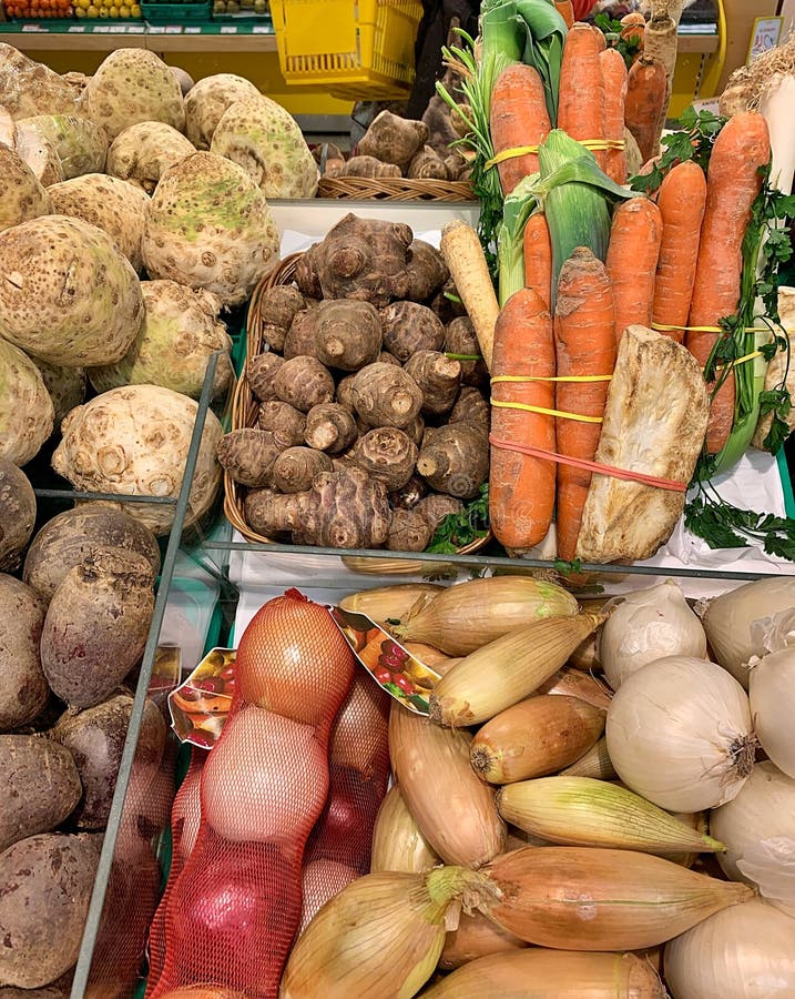 Products in the Vegetable Section, Fresh Vegetables in the Store ...