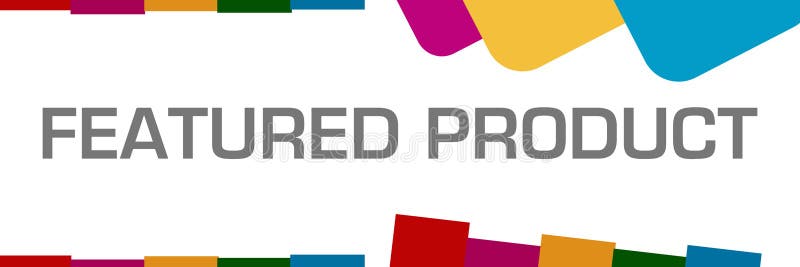 Produto Em Destaque Horizontal Colorido Ilustração Stock - Ilustração ...