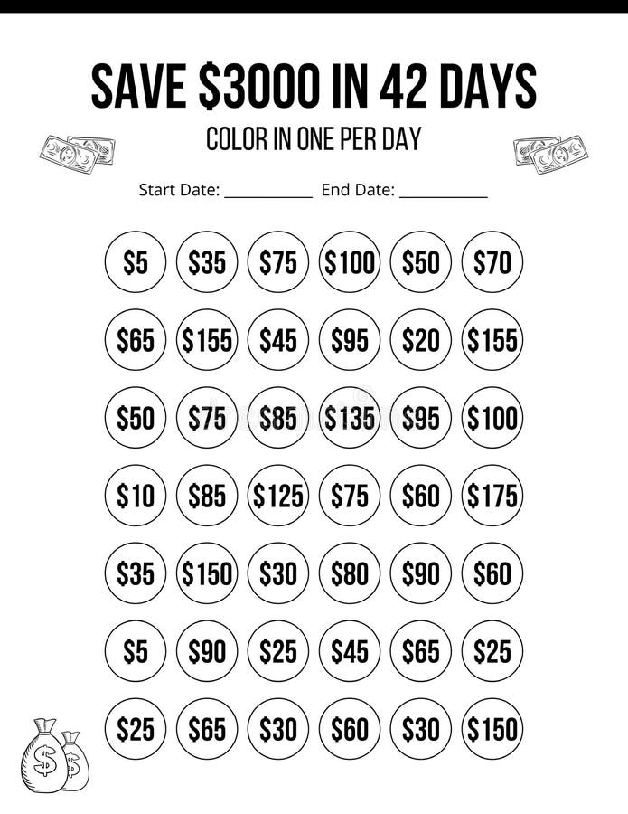 Save Money Challenge, 3k Savings Challenge, Monthly Budget Tracker, V21 ...