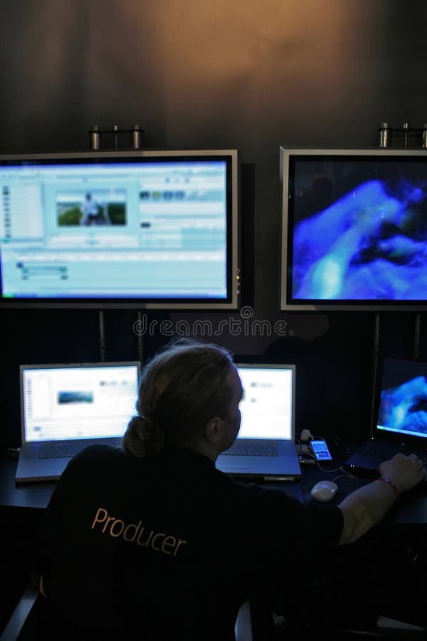 Produttore di film immagine stock. Immagine di concettuale - 1612787