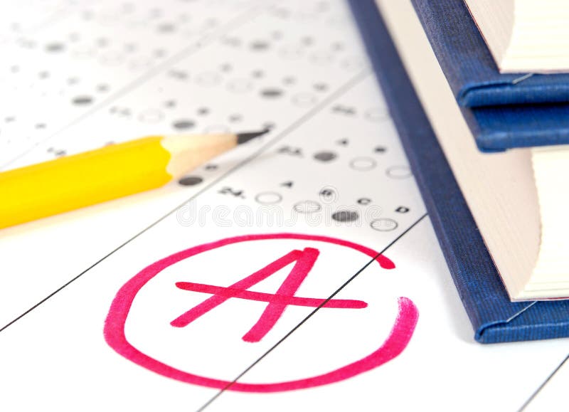 Proefwerk Met Resultaat School En Onderwijs Stock Foto - Image of ...