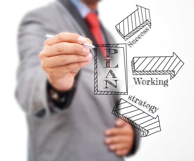 Profesional Que Escribe Un Plan Imagen de archivo - Imagen de ...