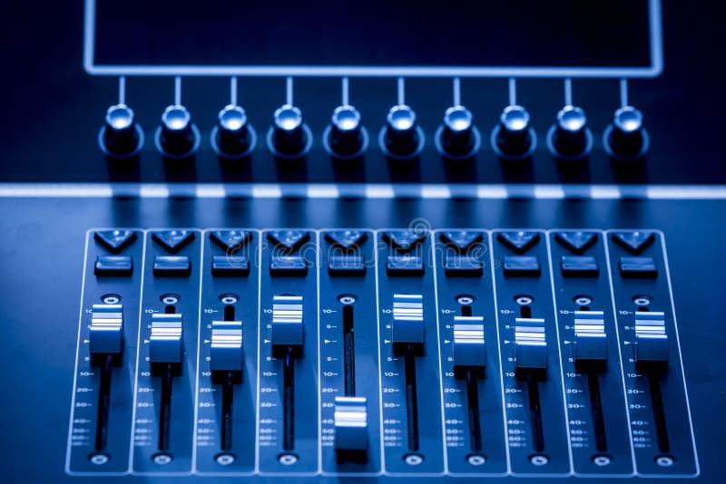 Sound mixing stock image. Image of music, night, electric - 117330181