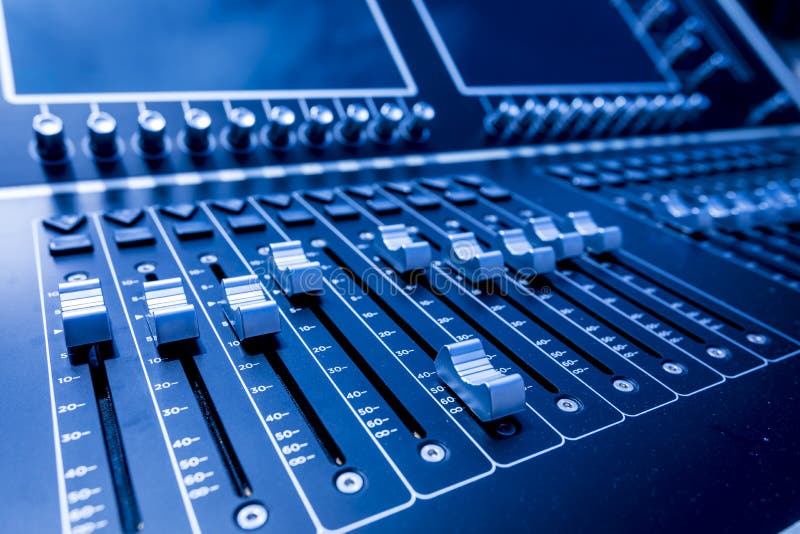 Sound mixing stock image. Image of club, board, equipment - 117330657