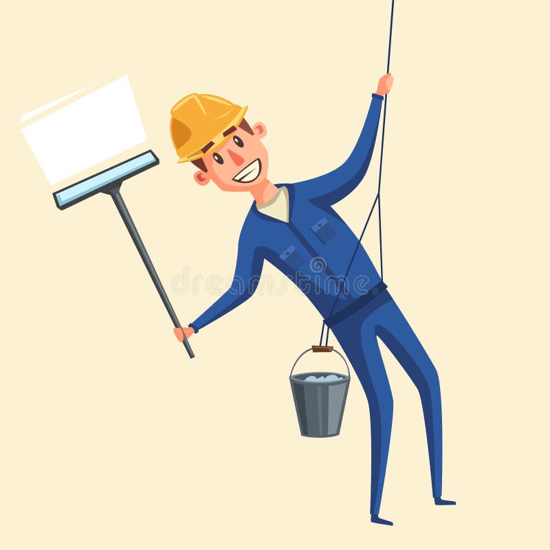 Window Washer Stock Illustrations – 3,568 Window Washer Stock ...