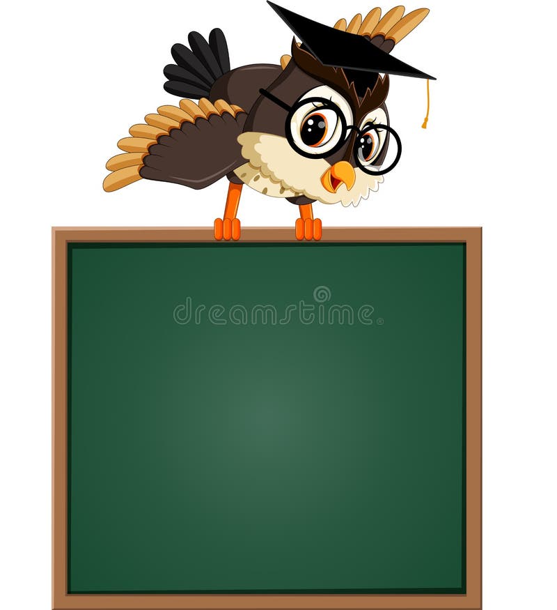 Profesor lindo del búho ilustración del vector. Ilustración de ...