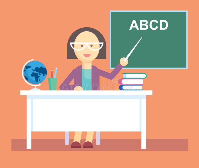 Professeur illustration stock. Illustration du visage - 84929060