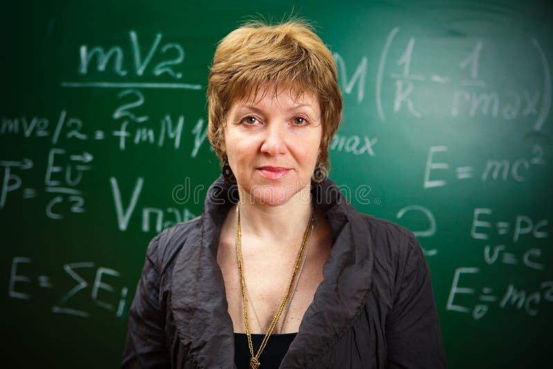 Professeur De Mathématiques Avec Lunettes épaisses Photo stock - Image ...
