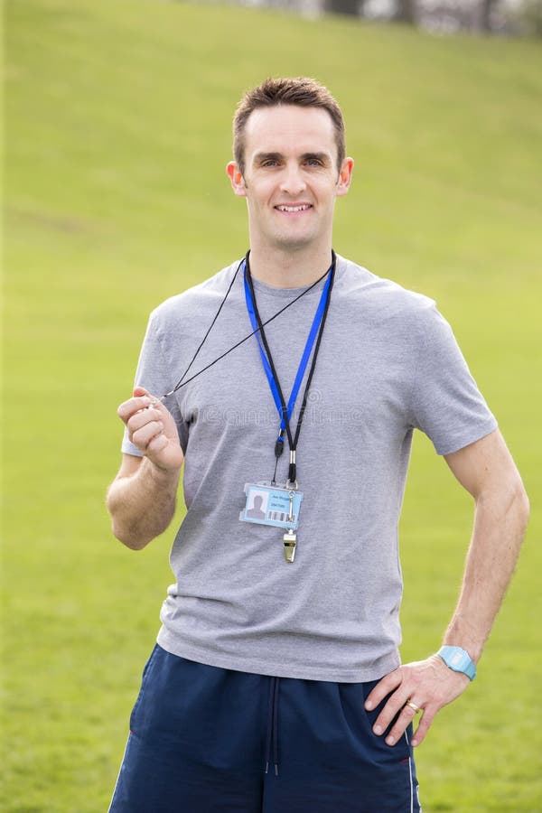 Professeur de sports image stock. Image du rester, planchette - 57218387