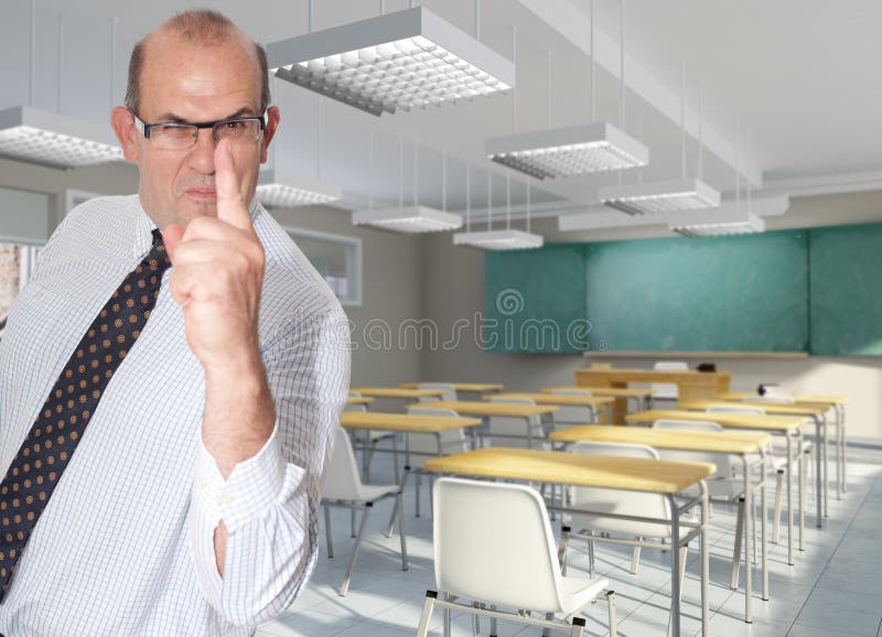 Professeur effrayant photo stock. Image du conférence - 64964582