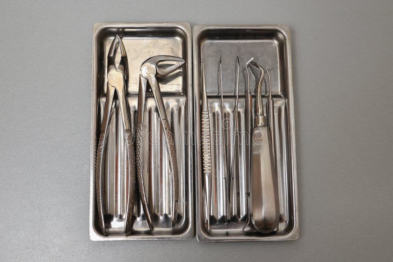 Professinal Dental Surgery Set Closeup Stock Image - Image of dentistry ...