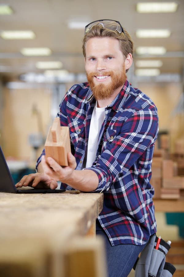 Profession Carpentry Woodwork and People Concept Stock Image - Image of ...