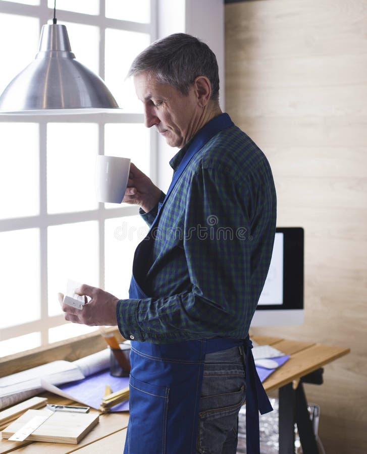 Profession, Carpentry, Woodwork and People Concept - Carpenter Testing ...