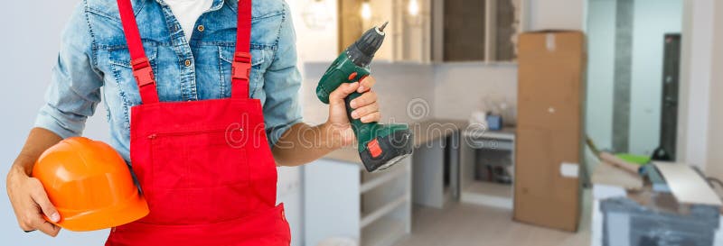 Profession, Construction and Building - Male Worker or Builder Stock ...