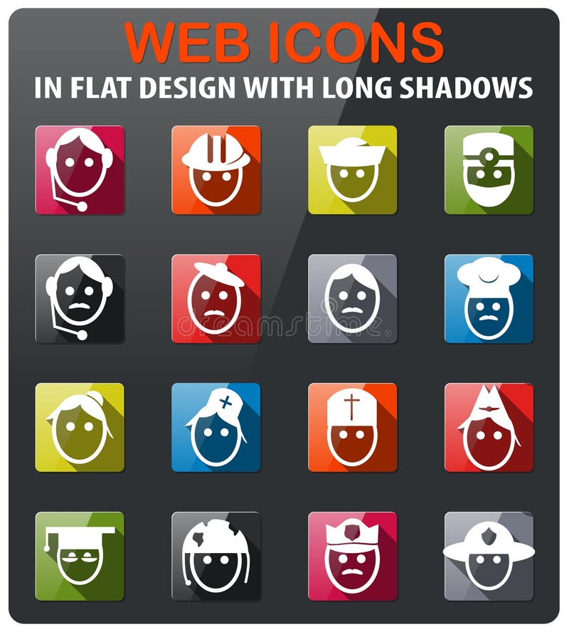 Profession icon set stock illustration. Illustration of symbol - 88442289
