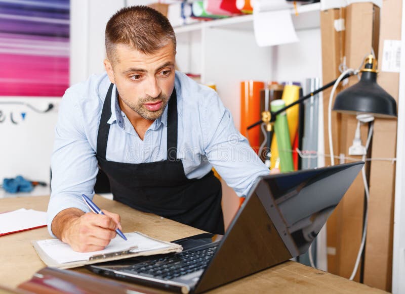 Profession,job,people,workman in Special Clothes with Paper Stock Photo ...