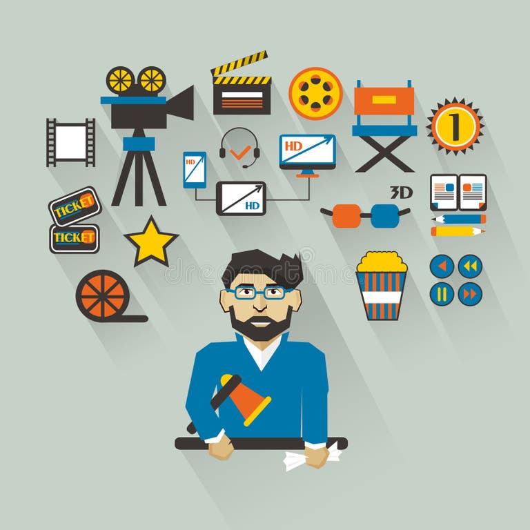 Filmmaker Stock Illustrations – 4,709 Filmmaker Stock Illustrations ...