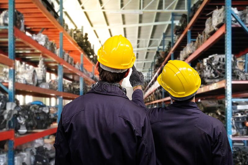 Profession Technician Engineer and Apprentice Discussion in Factory ...