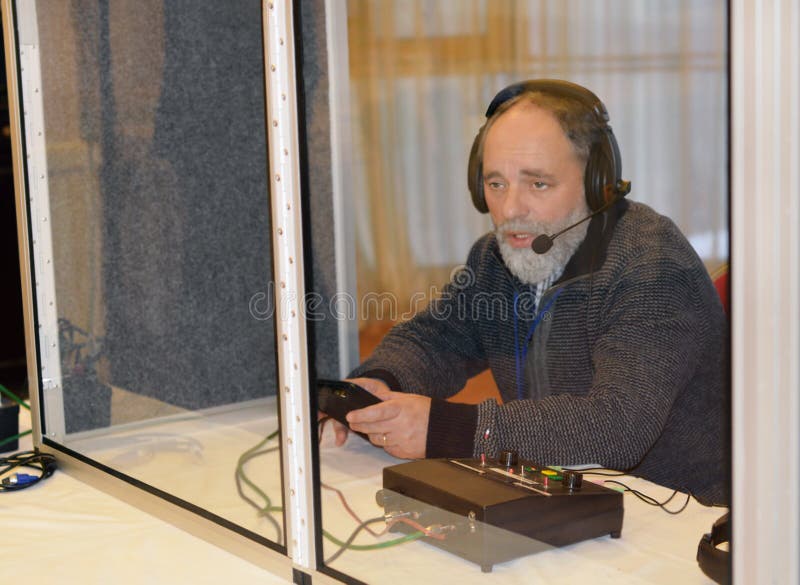 Profession. Translator at Work. Editorial Stock Image - Image of work ...