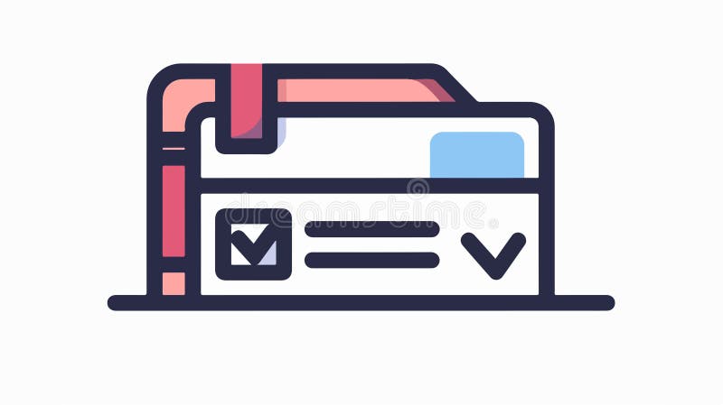 Professional Accounting Checkbook Icon for Finance and Banking Concepts ...