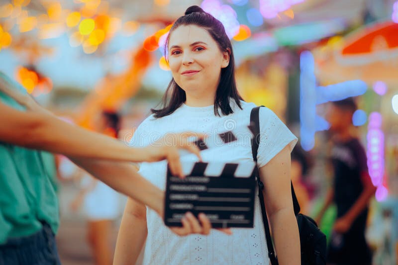 Young Aspiring Actress Auditioning for a Casting Call Stock Photo ...