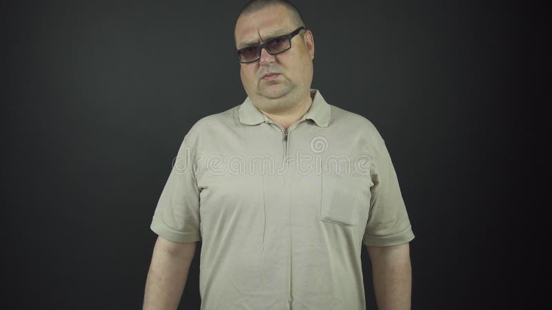 Professional Actor Performs Emotions of Disgust in Studio Stock Video ...