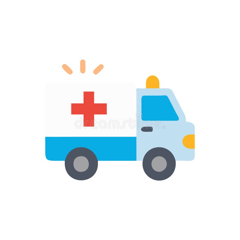 Professional Ambulance Icon for Emergency Stock Photo - Illustration of ...
