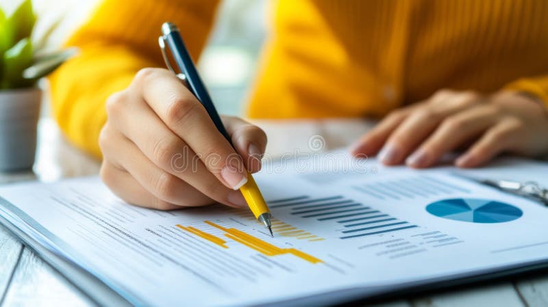 Professional Analysis of Business Data in Modern Office Environment ...