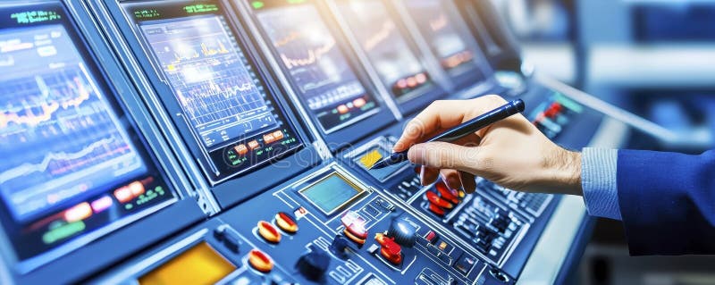 Professional Analyzing Automated Systems Using Advanced Data Tools In A High Tech Workspace