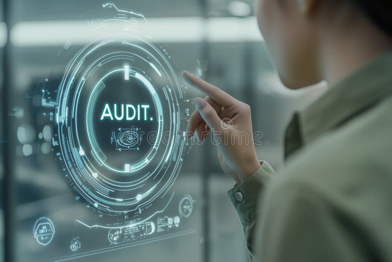 Digital Interface Audit Technology Stock Illustration - Illustration of ...