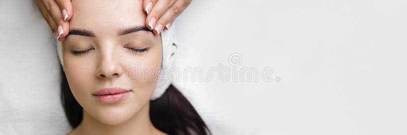 Professional Anti Aging Facial Massage Action Stock Image Image Of