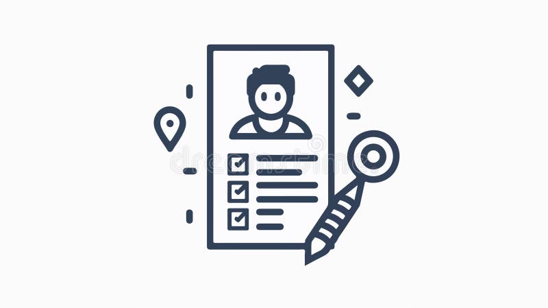 Professional Approval Identity Icon for Identity Verification Purposes ...