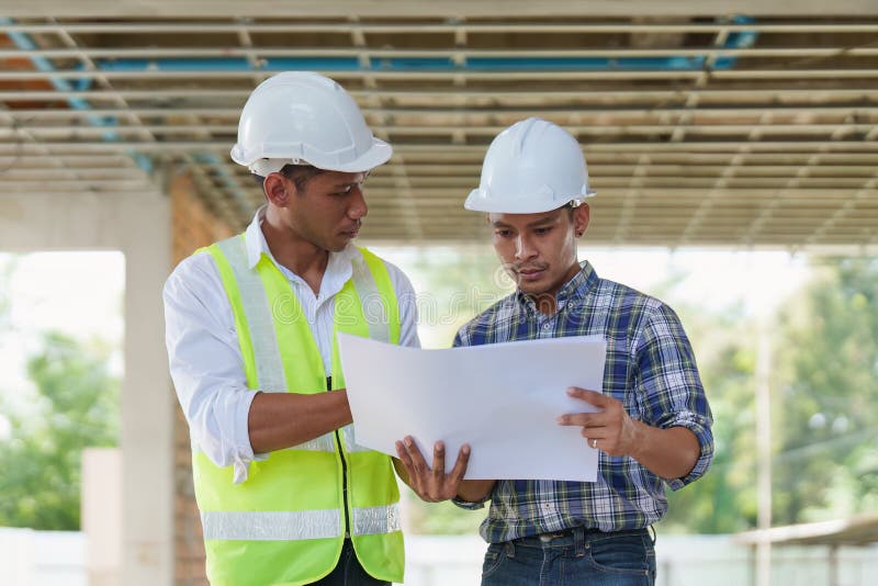 Professional Architect Designer Structural Engineer Team Colleagues ...